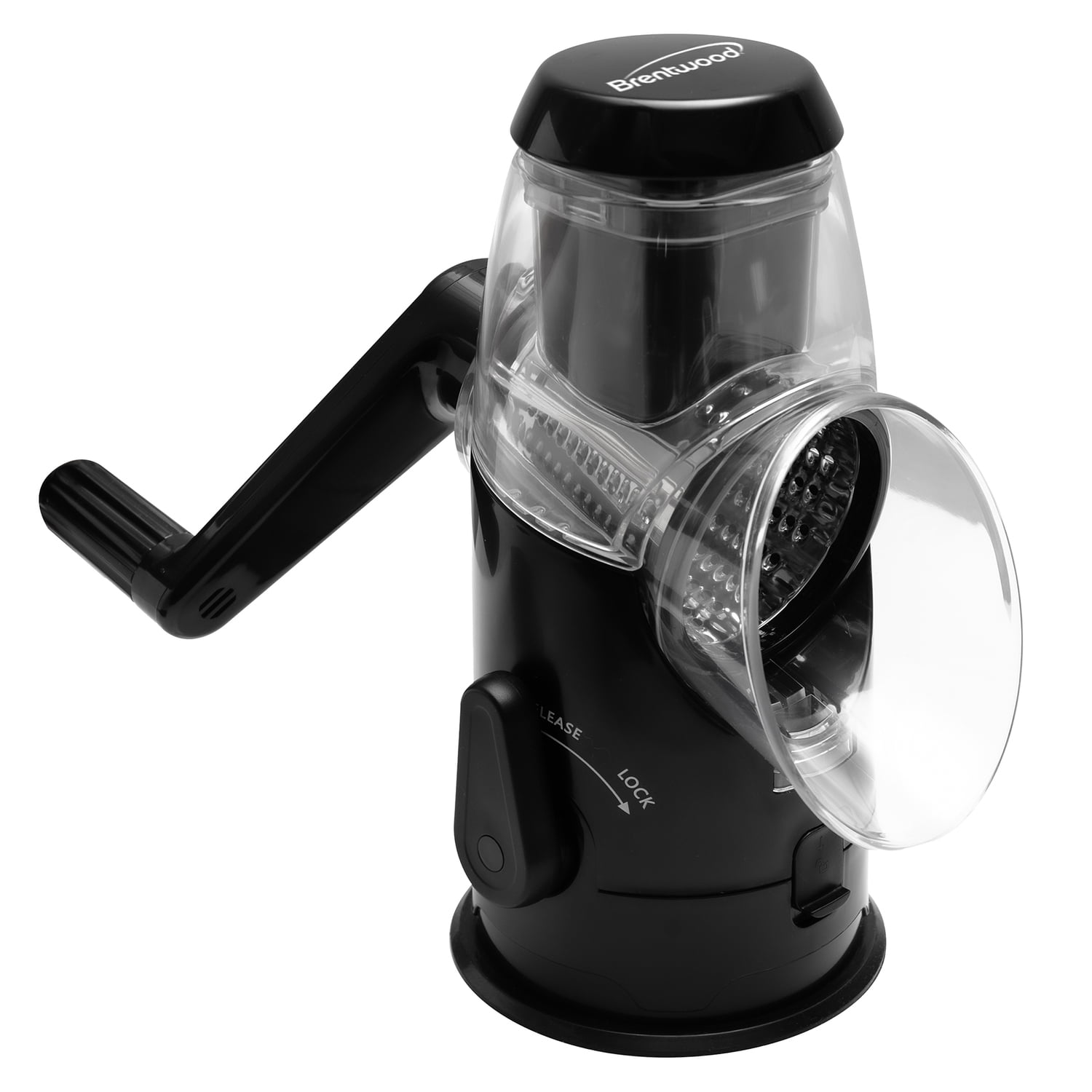 Brentwood Rotary Grater with Handle and Stainless Steel Drum Blades ...