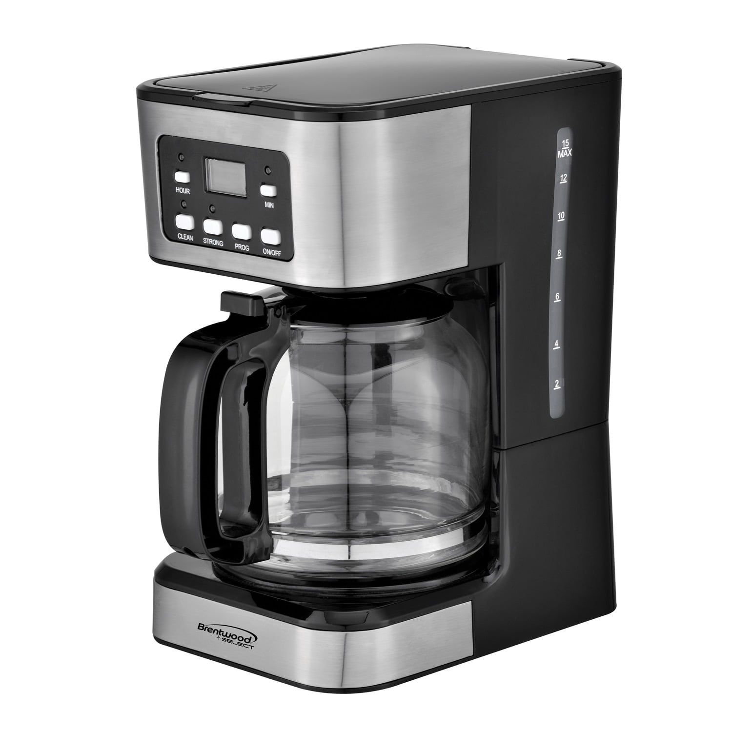 Brentwood Select 12-Cup Digital Coffee Maker, TS-222BKPT - Walmart.com