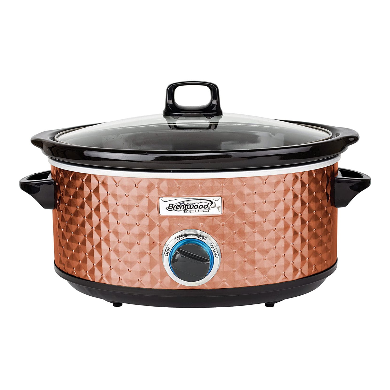 Brentwood Select Large 7 Quart Slow Cooker SC-157C, Copper - Walmart.com