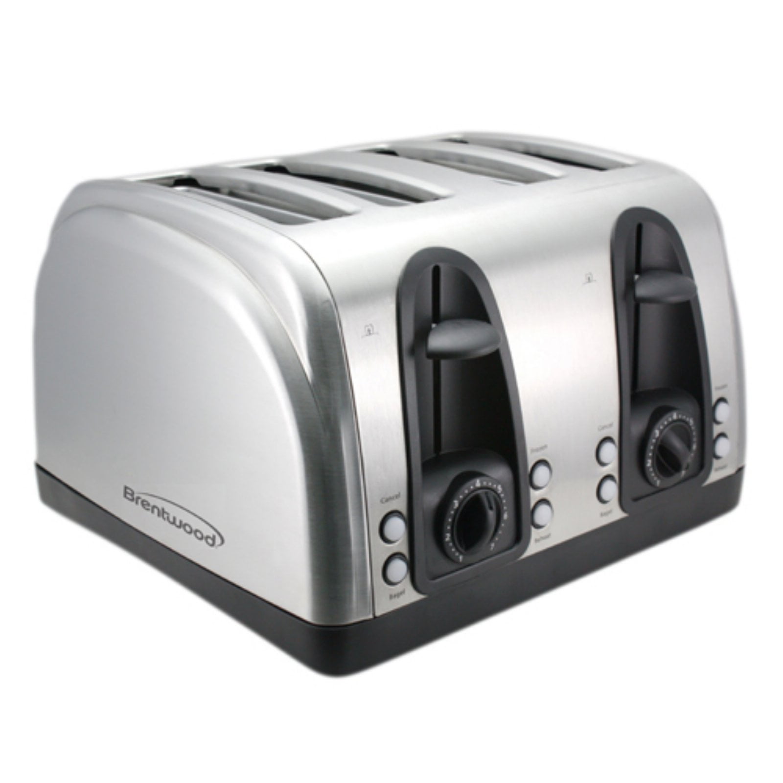 Brentwood Appliance TS-445S 4 Slice Stainless Steel Toaster - Walmart.com