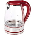 Brentwood Tempered Glass Tea Kettles, 1.7-Liter, Red - Walmart.com