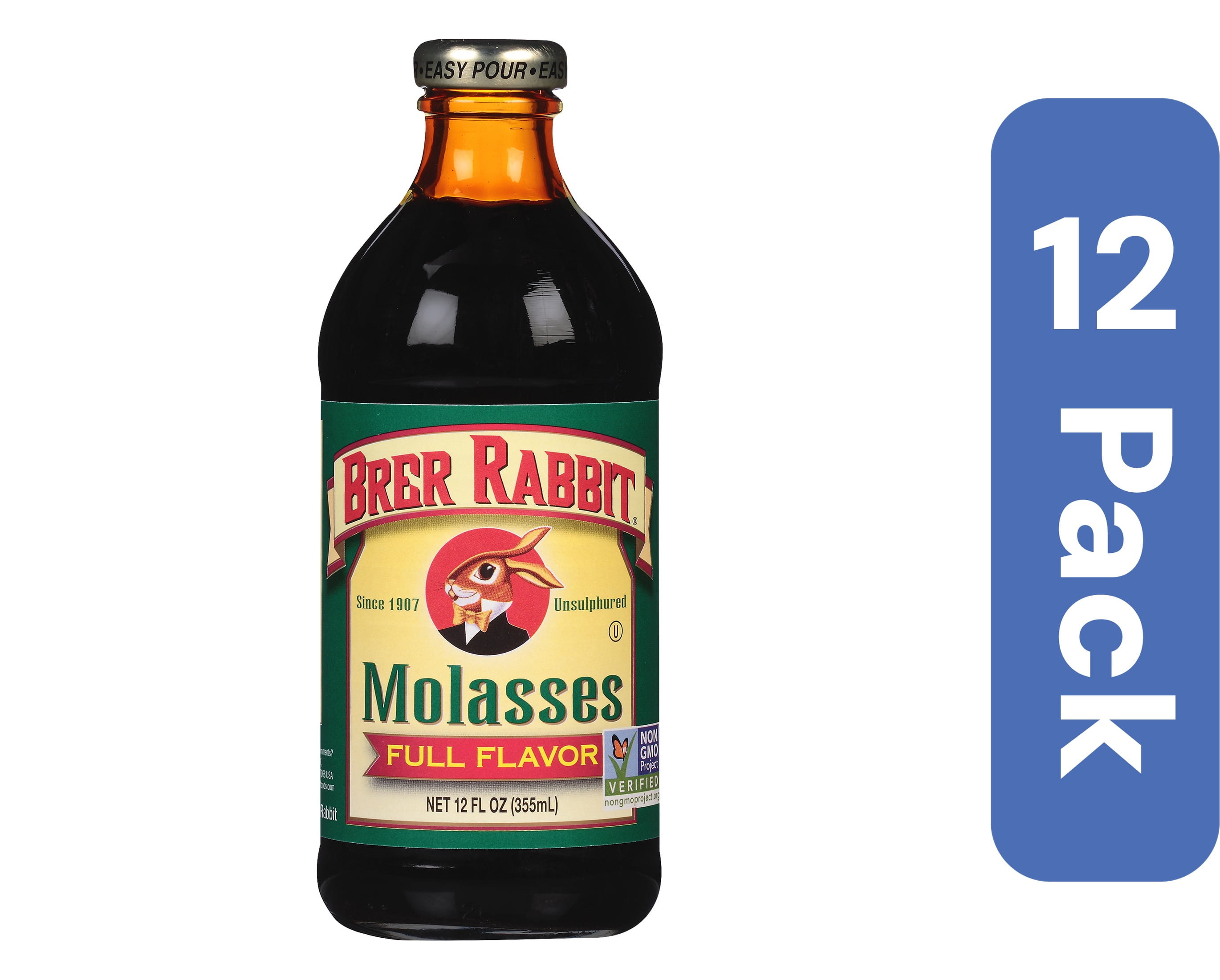 Brer Rabbit Full Flavor Molasses 12 oz (Pack of 12) - Walmart.com