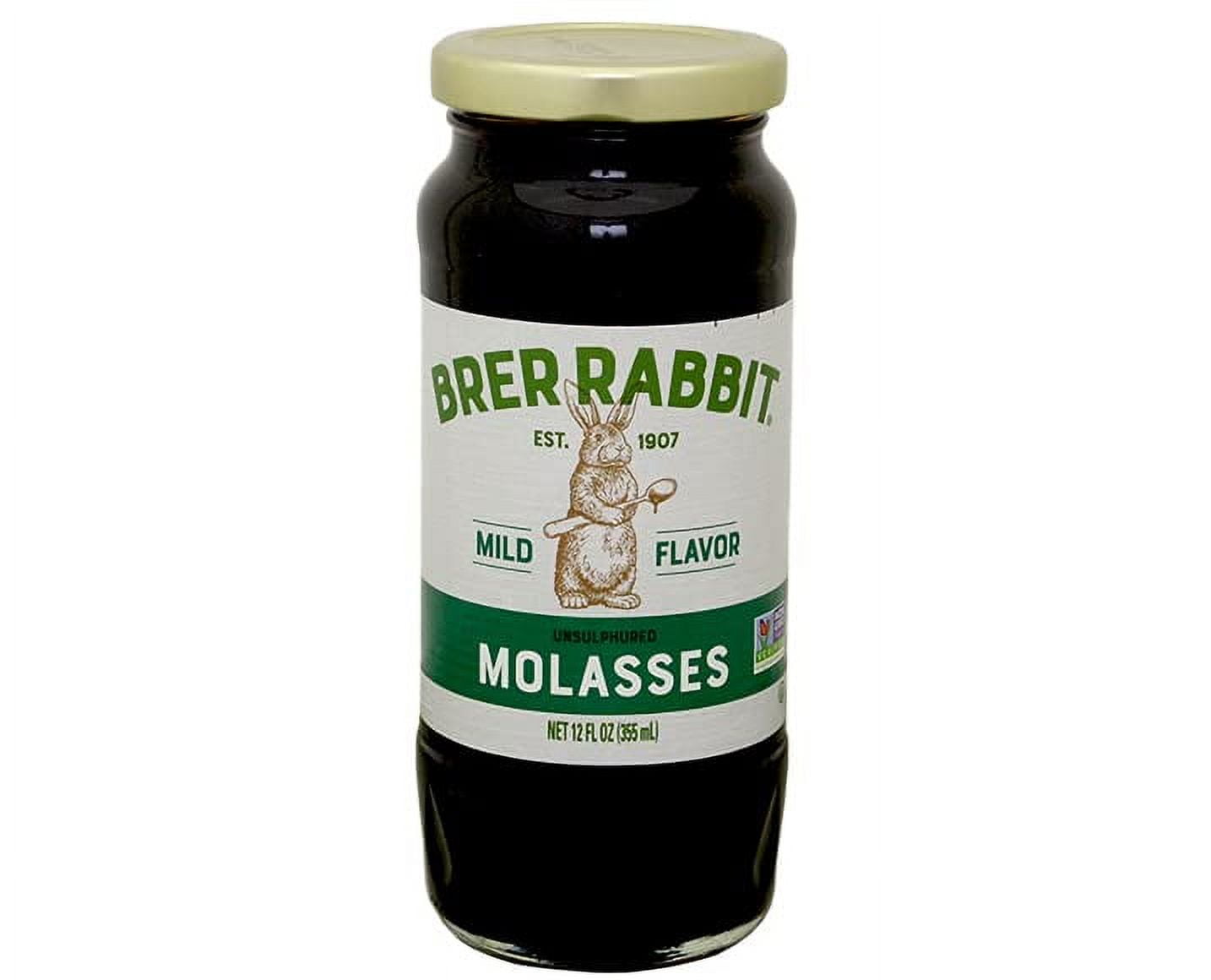 Brer Rabbit Mild Flavor Unsulphured Molasses Bottle, 12 oz - Case of 12 ...