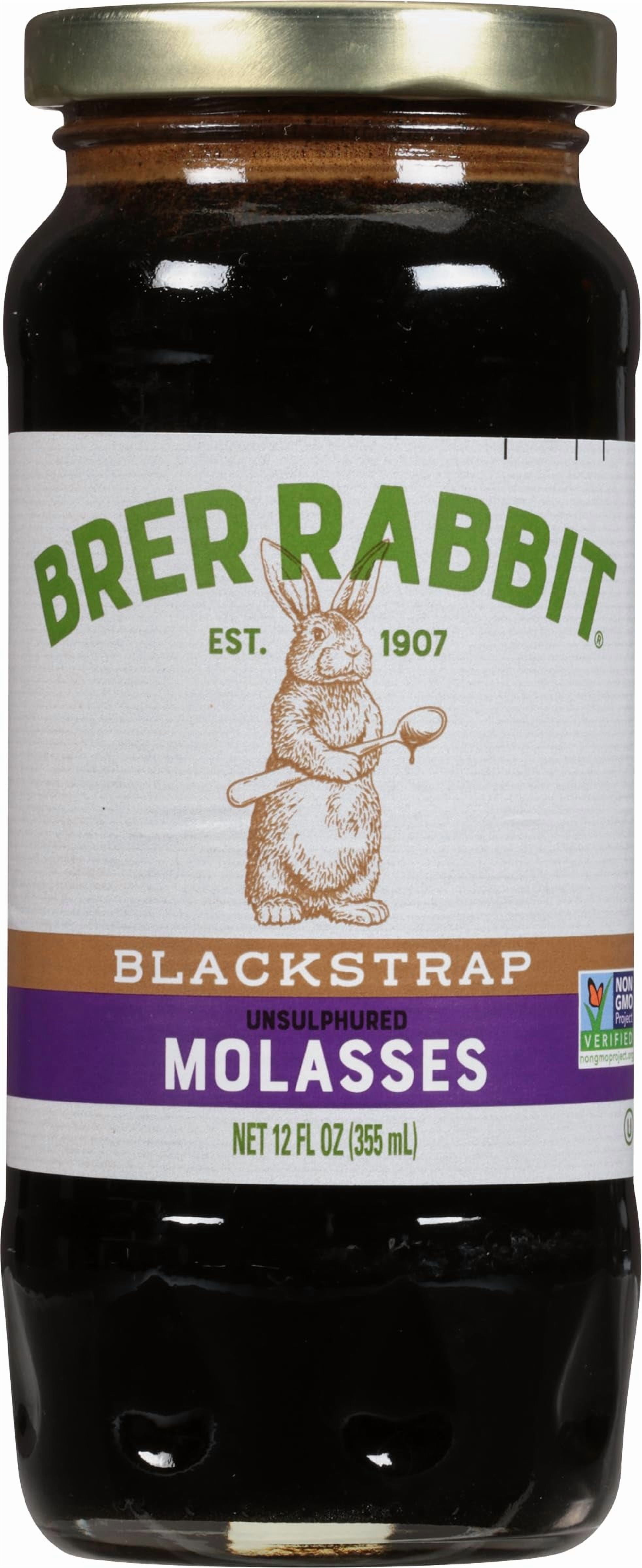 Brer Rabbit Unsulphured Molasses, DEF29 Blackstrap, 12 Ounce - Walmart.com