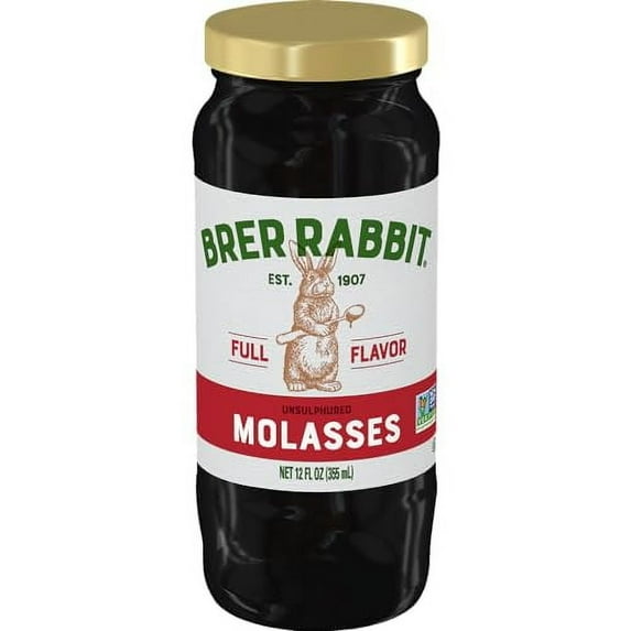 Brer Rabbit Unsulphured Full Flavor Molasses, 12 Ounce, Food Syrup ...