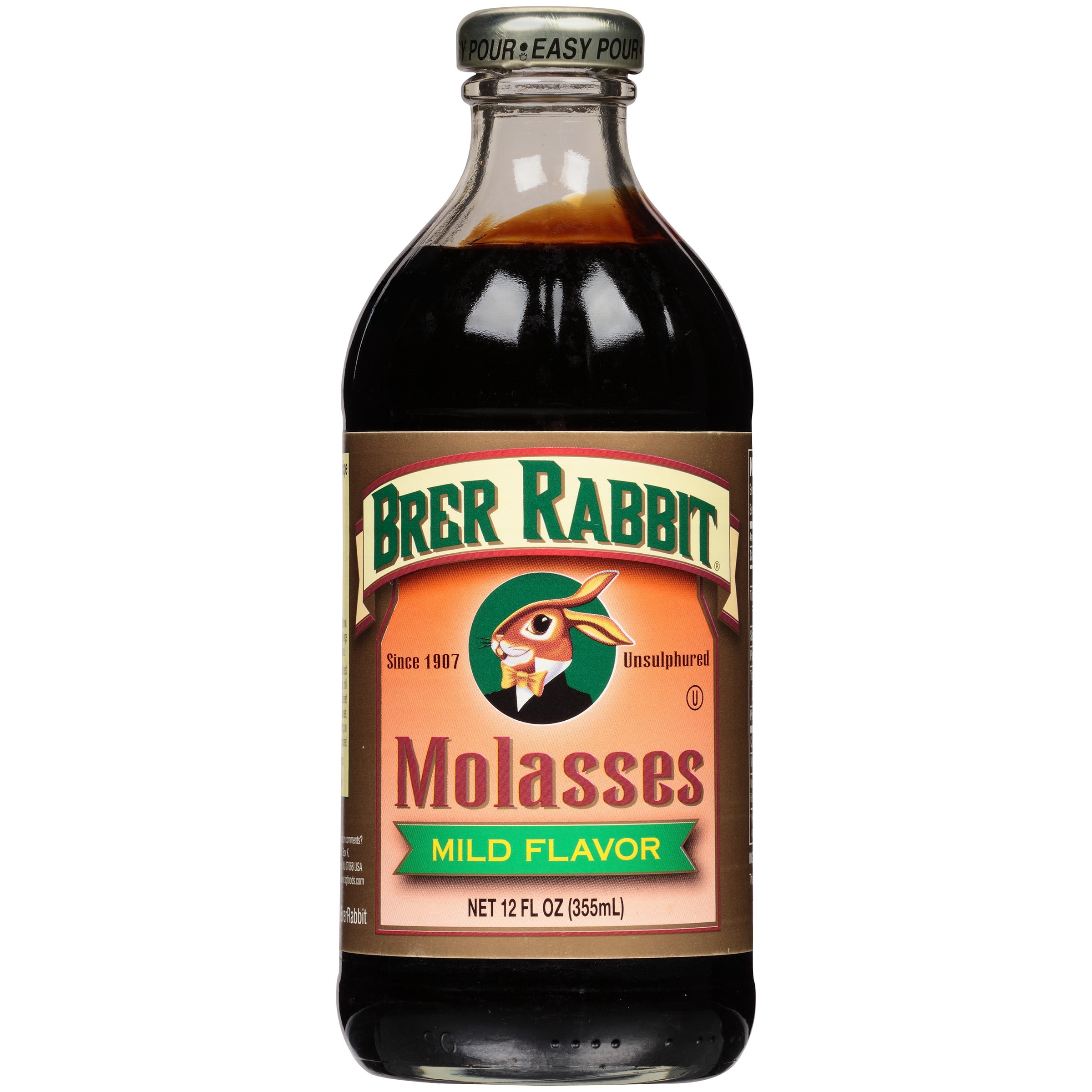 Brer Rabbit Unsulphured Molasses, Mild Flavor, 12 Ounce - Walmart.com