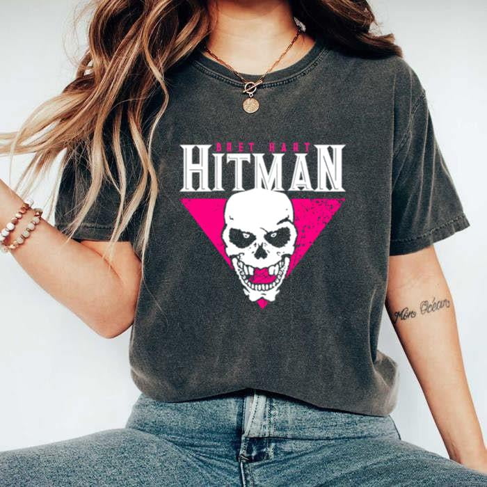 Bret Hart - Hart Foundation COMFORT COLOR T-SHIRT, for men & women, up ...