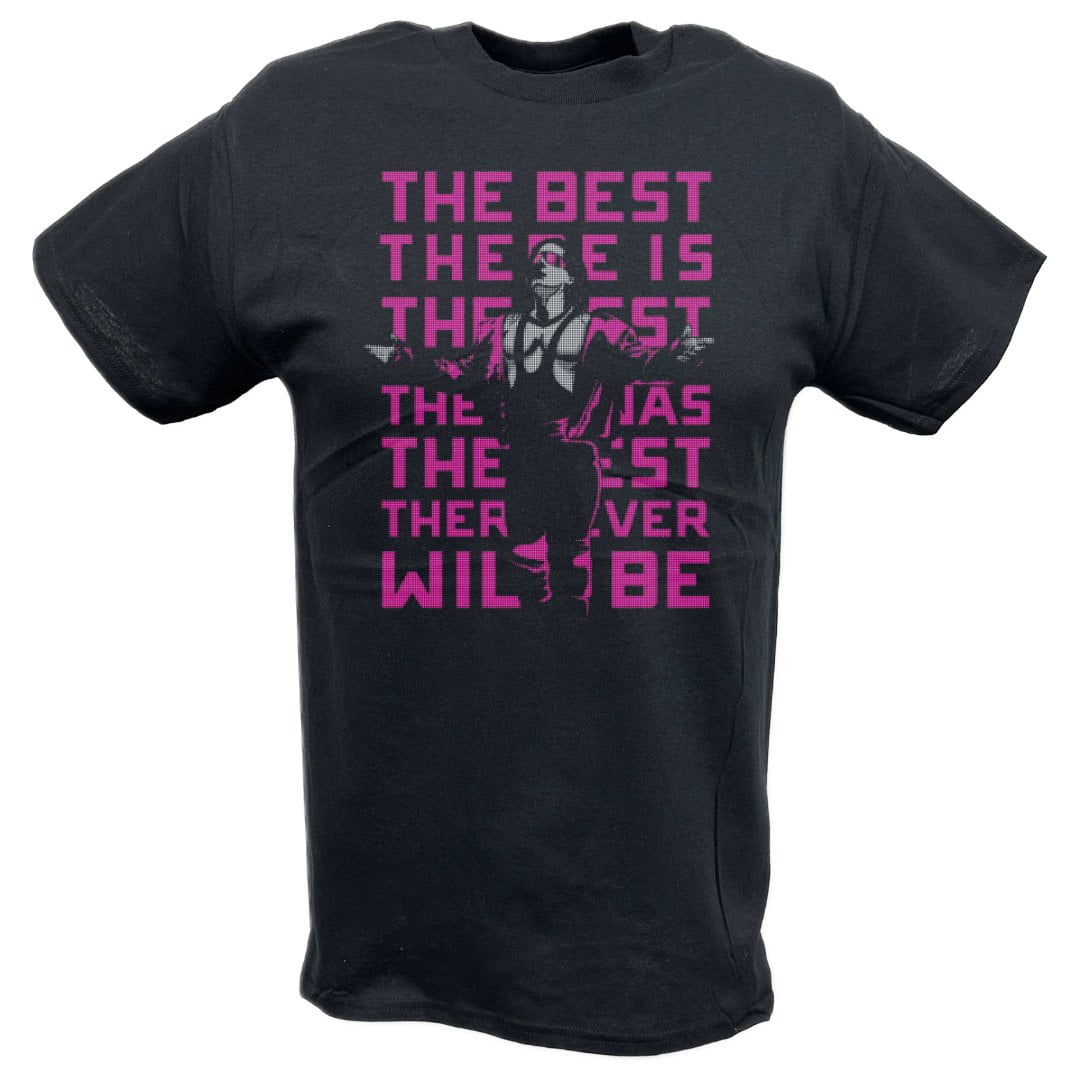 Bret Hart The Best There Is Repeat Logo Black T-shirt - Walmart.com