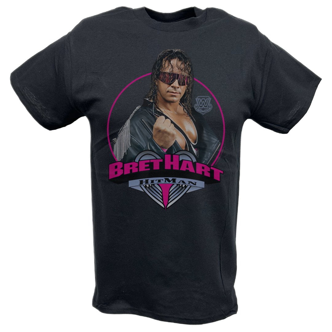 Bret Hart The Hitman Legends Black T-shirt - Walmart.com