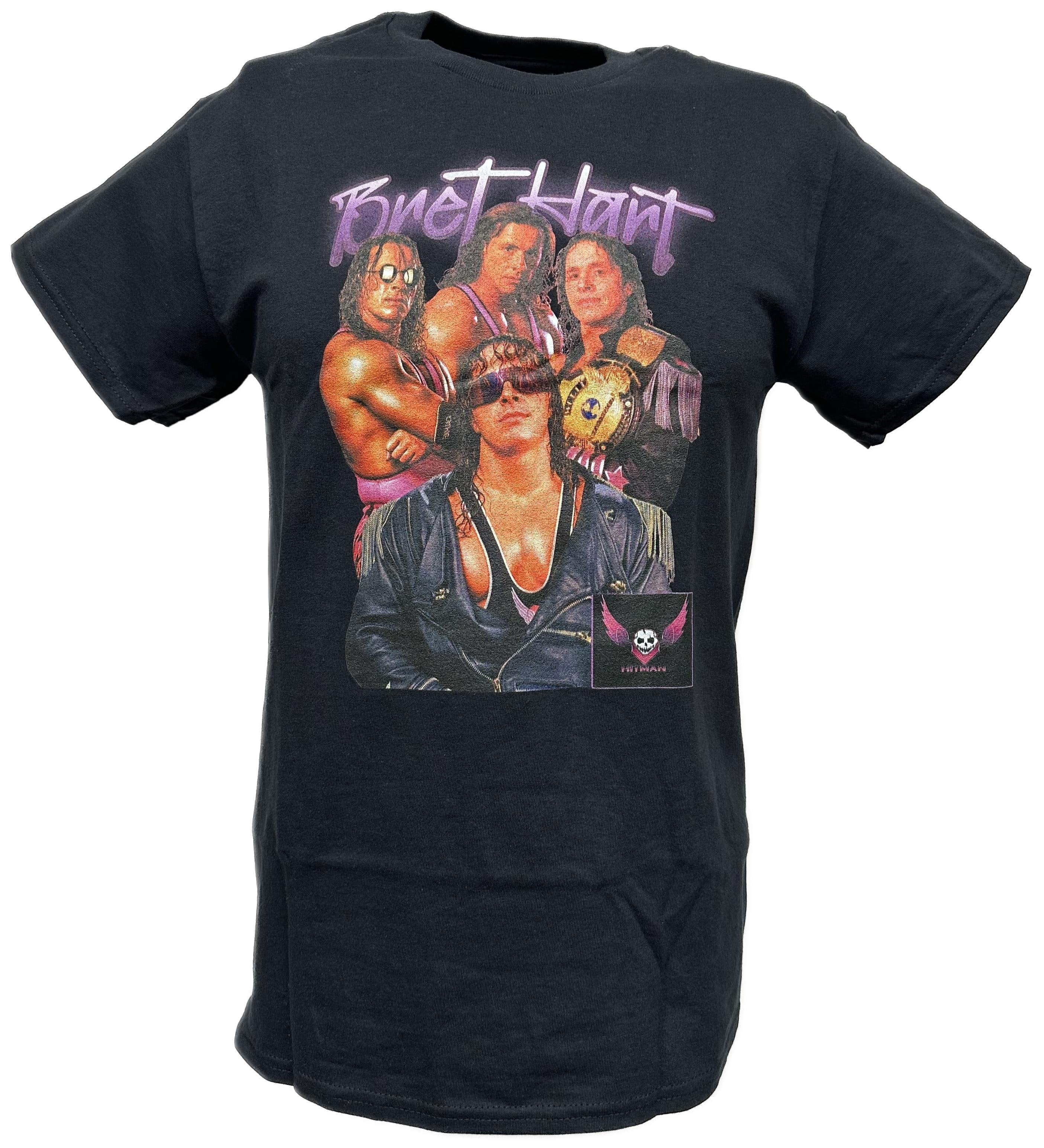 Bret Hitman Hart Neon Sign Mens Black T-shirt - Walmart.com