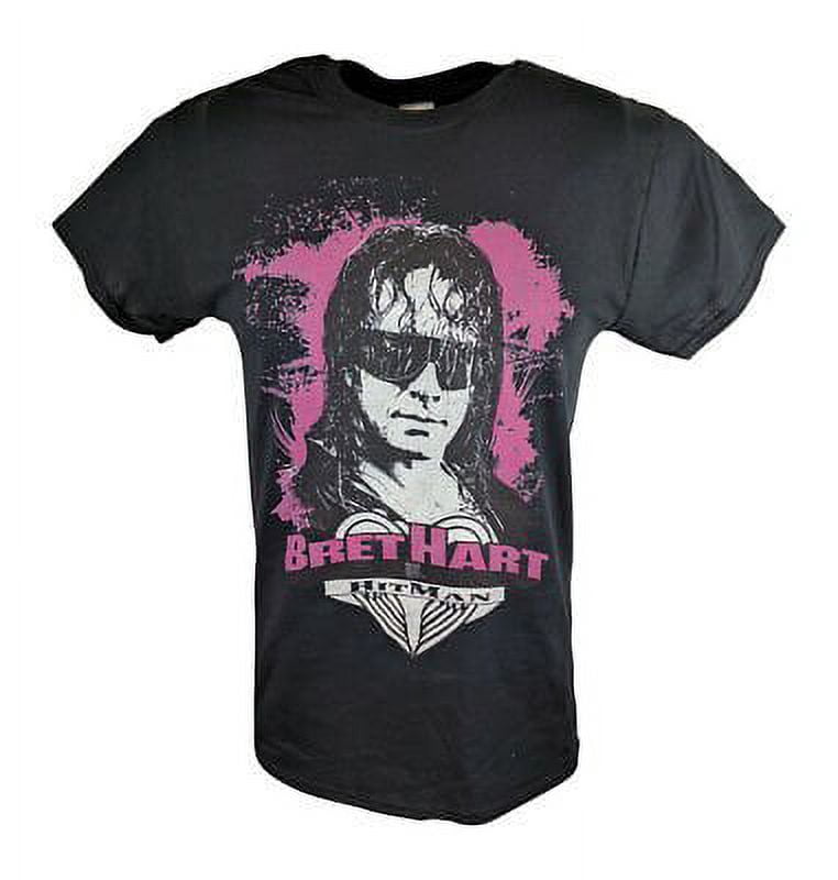 Bret Hitman Hart Profile WWE Mens Black T-shirt 4XL - Walmart.com