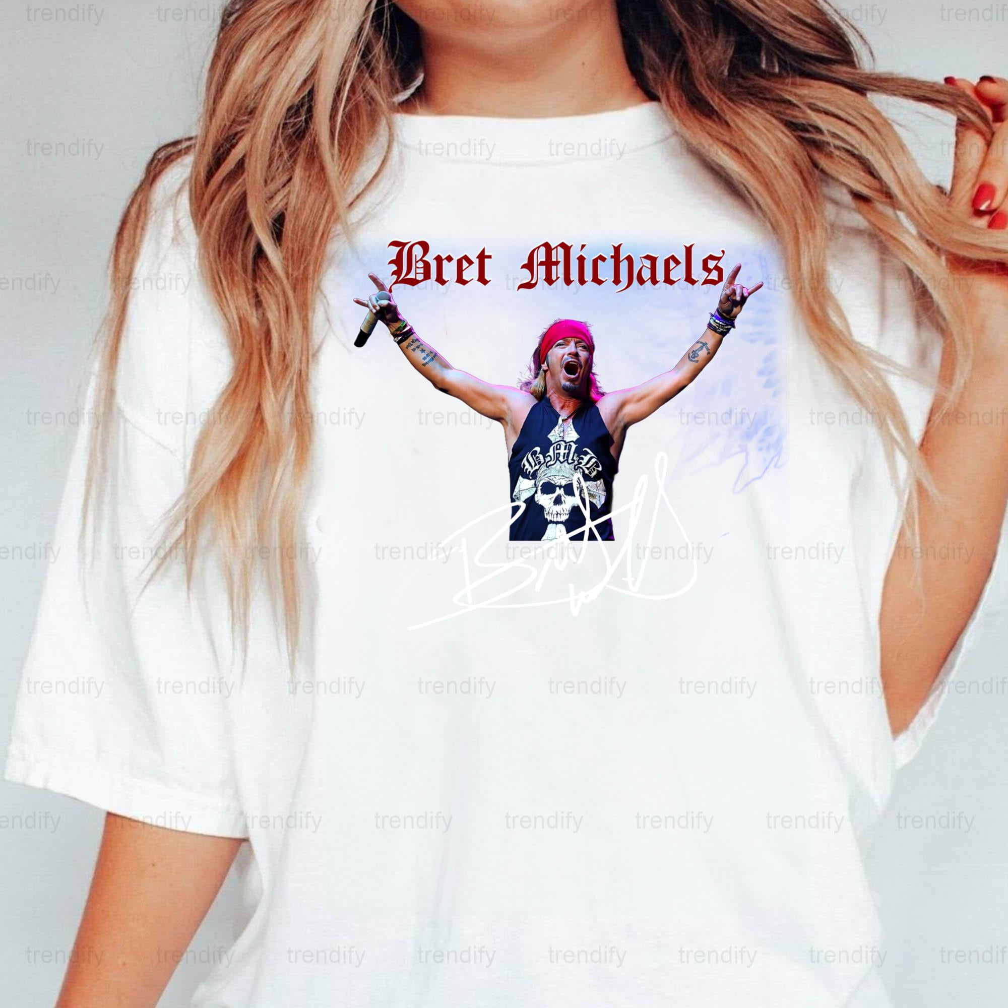 Bret Michaels Poison Rock Band Concert Fan Funny Vintage Style Gift T ...
