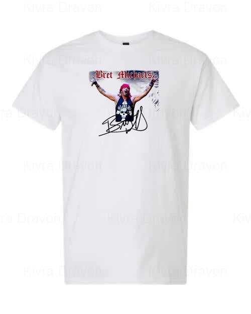 Bret Michaels Rare Concert Vintage Rock Music Graphic T-Shirt unisex up ...
