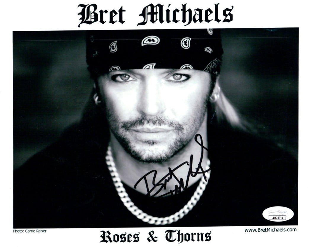 Bret Michaels Signed Autographed 8X10 Photo Poison Lead Singer JSA ...