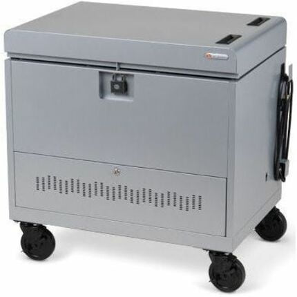 Bretford CUBE Toploader Cart with Caddies 30 Bay Charging Cart ...