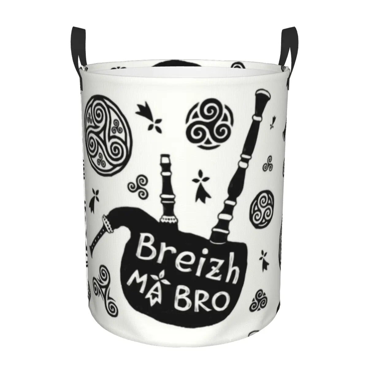 Breton Ermine Pop Laundry Basket Collapsible Breizh Brittany Art Baby ...