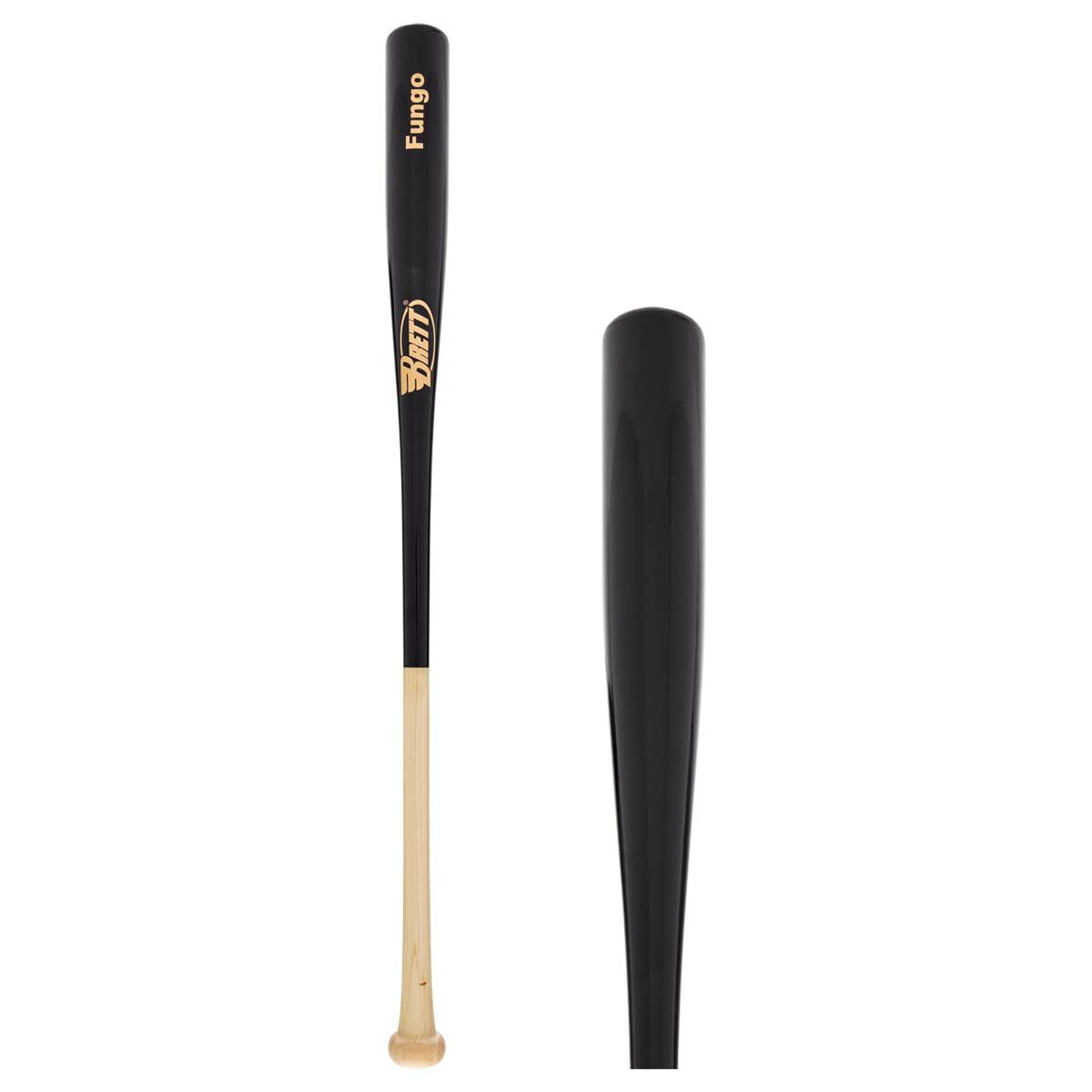 Brett Bros. 34" Maple Wood Fungo Baseball Bat: BBIFUNGO Natural/Black ...