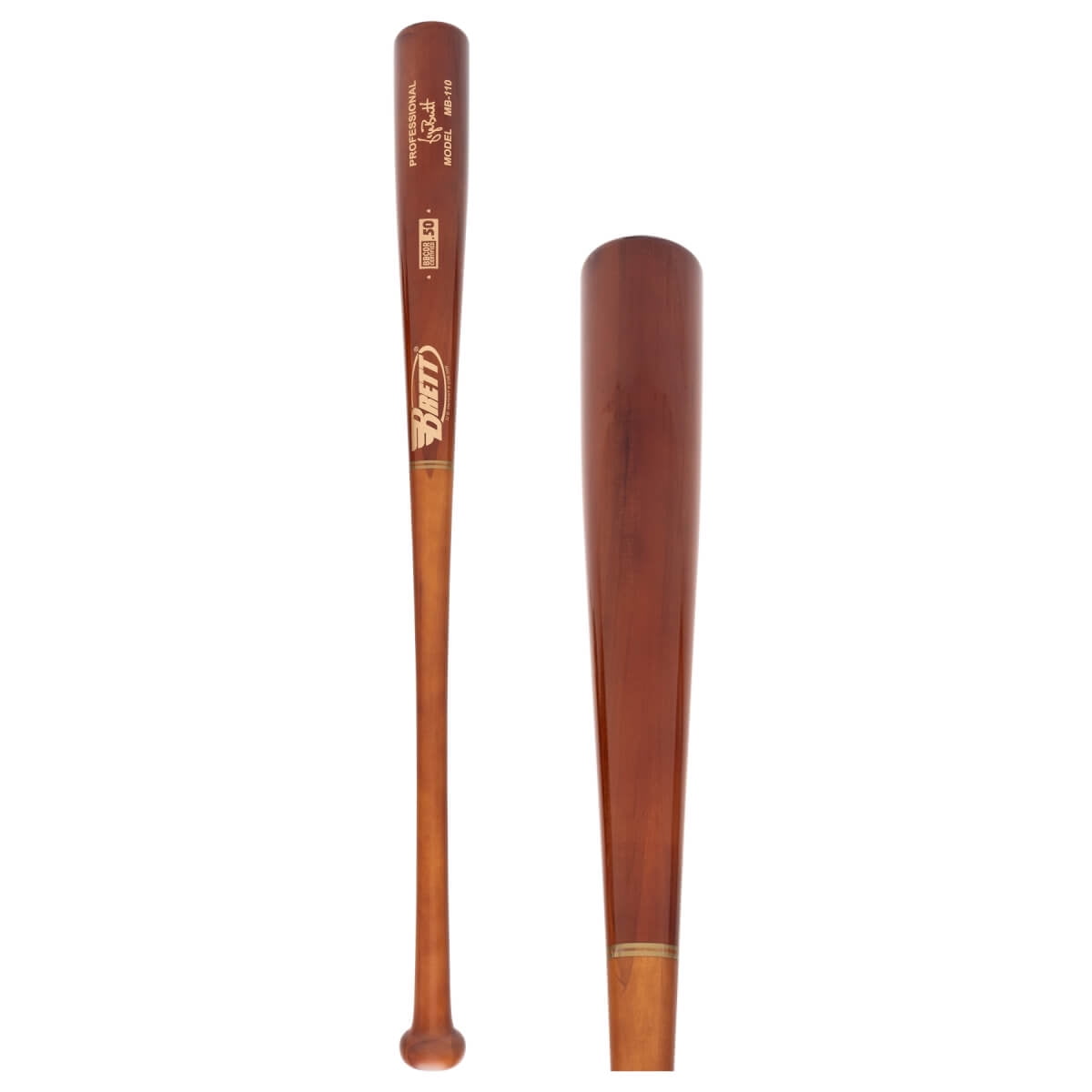 Brett Bros. Maple/Bamboo Wood BBCOR Baseball Bat: MB110 Adult 32.5 inch ...