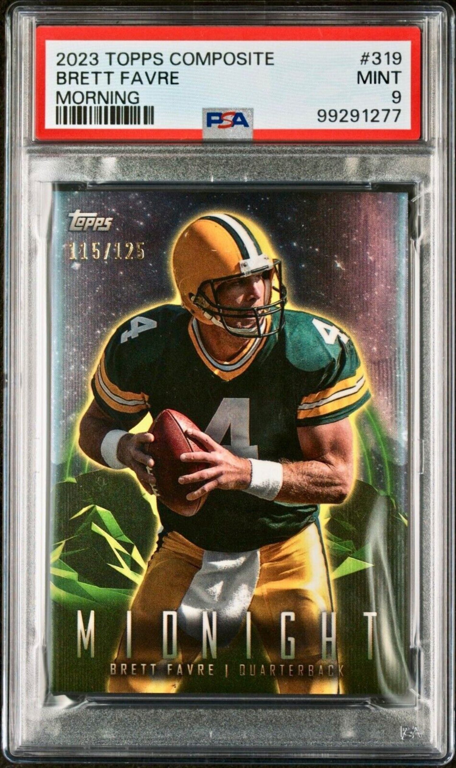 Brett Favre 2023 Topps Midnight NFL #319 Morning Parallel 115/125 Card ...
