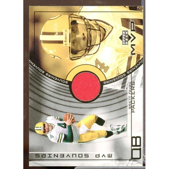 Brett Favre Card 2002 Upper Deck MVP Souvenirs #SSBF - Walmart.com