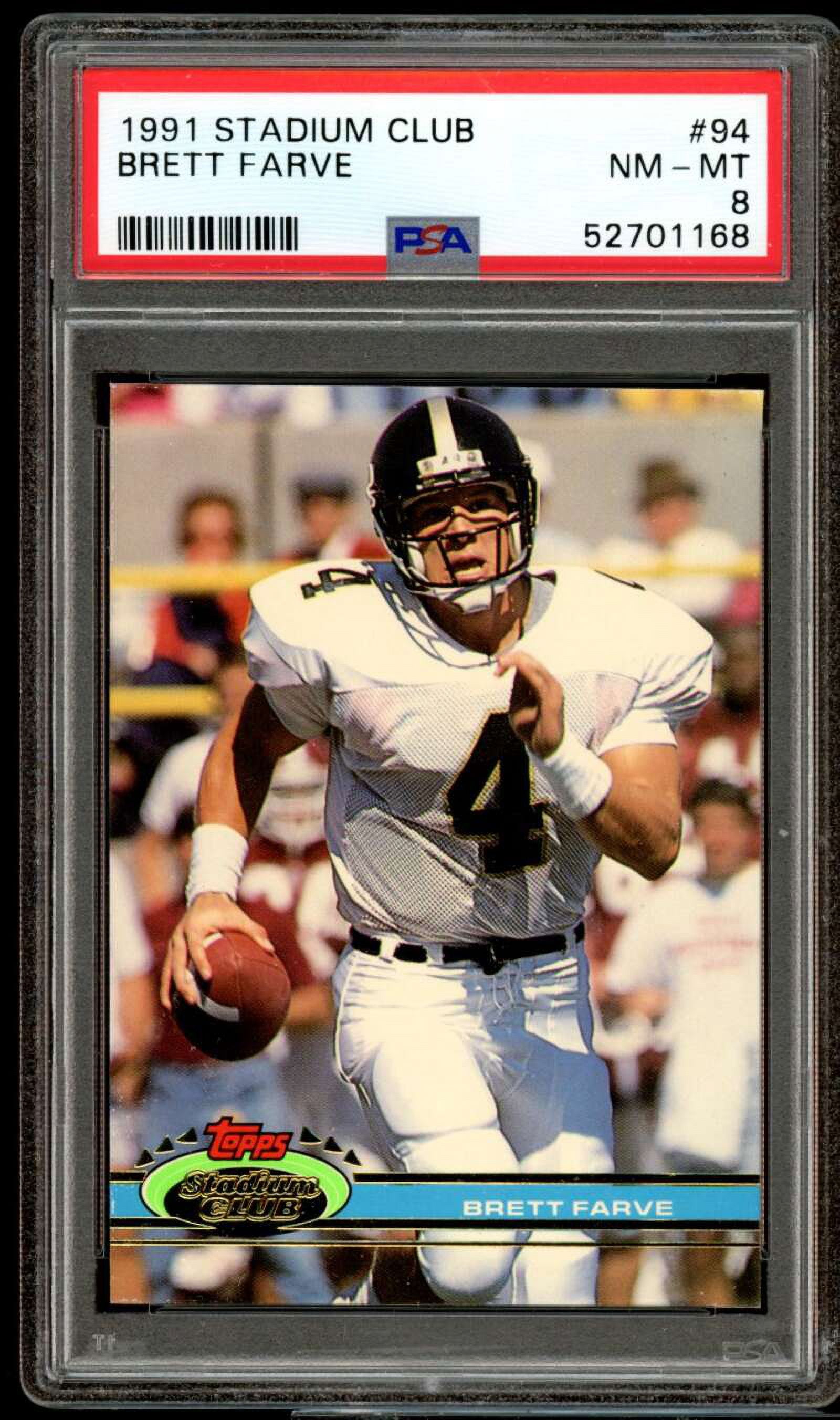 Brett Favre Rookie Card 1991 Stadium Club #94 PSA 8 - Walmart Business ...