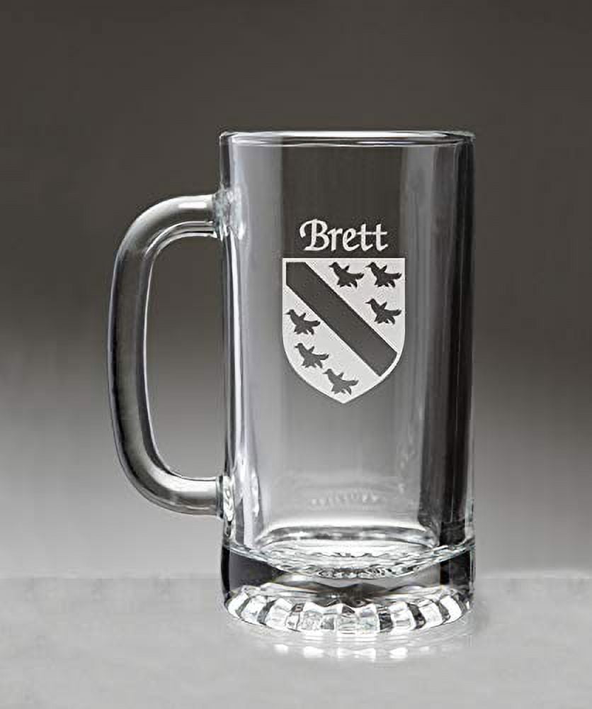Brett Irish Coat of Arms Glass Beer Mug (Sand Etched) - Walmart.com