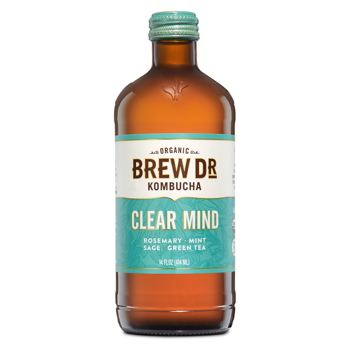 Brew Dr. Kombucha, Clear Mind - Organic Kombucha - 14 oz bottle ...