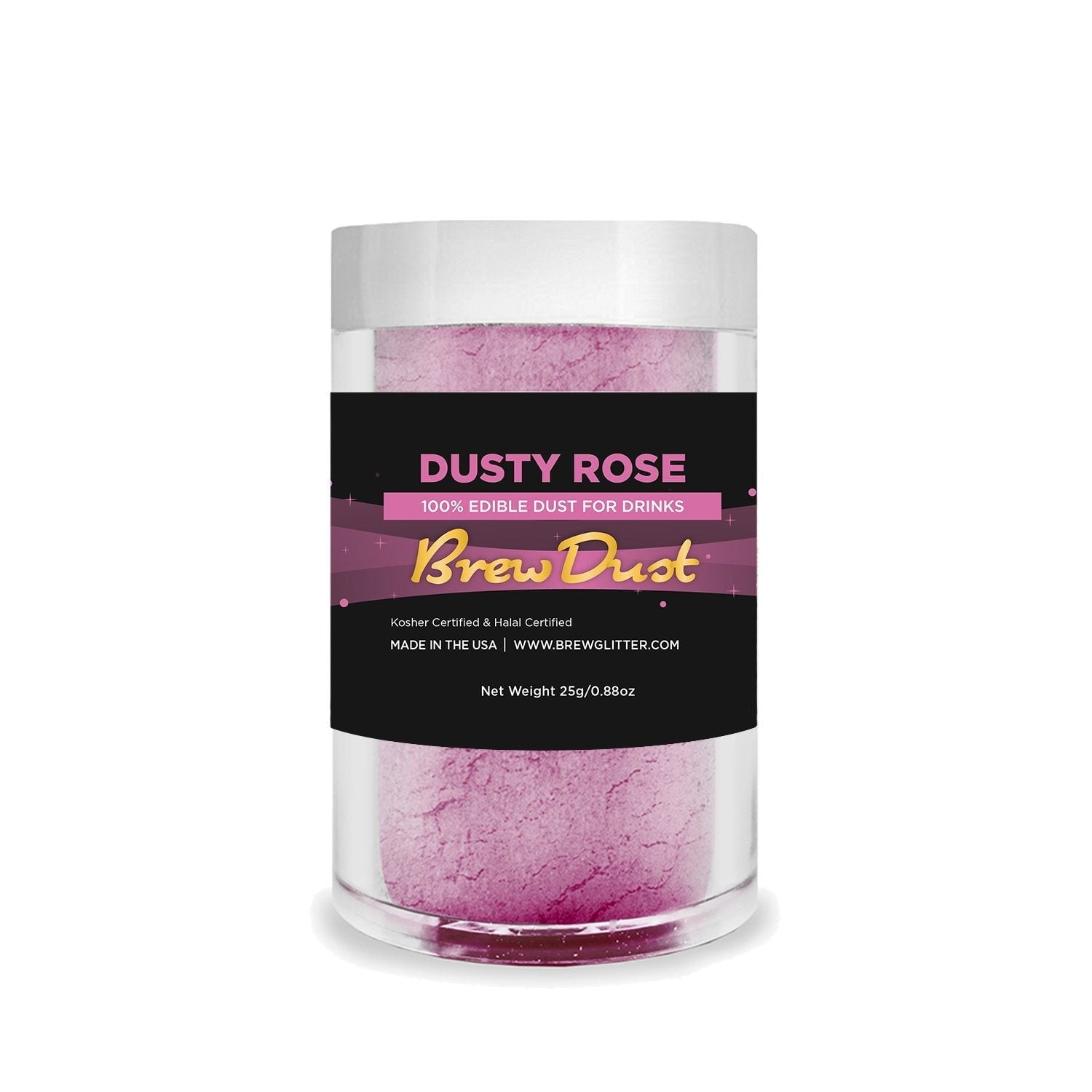 Brew Dust - Dusty Rose Edible Drink Powder - Silky Swirl, Beverage Safe ...