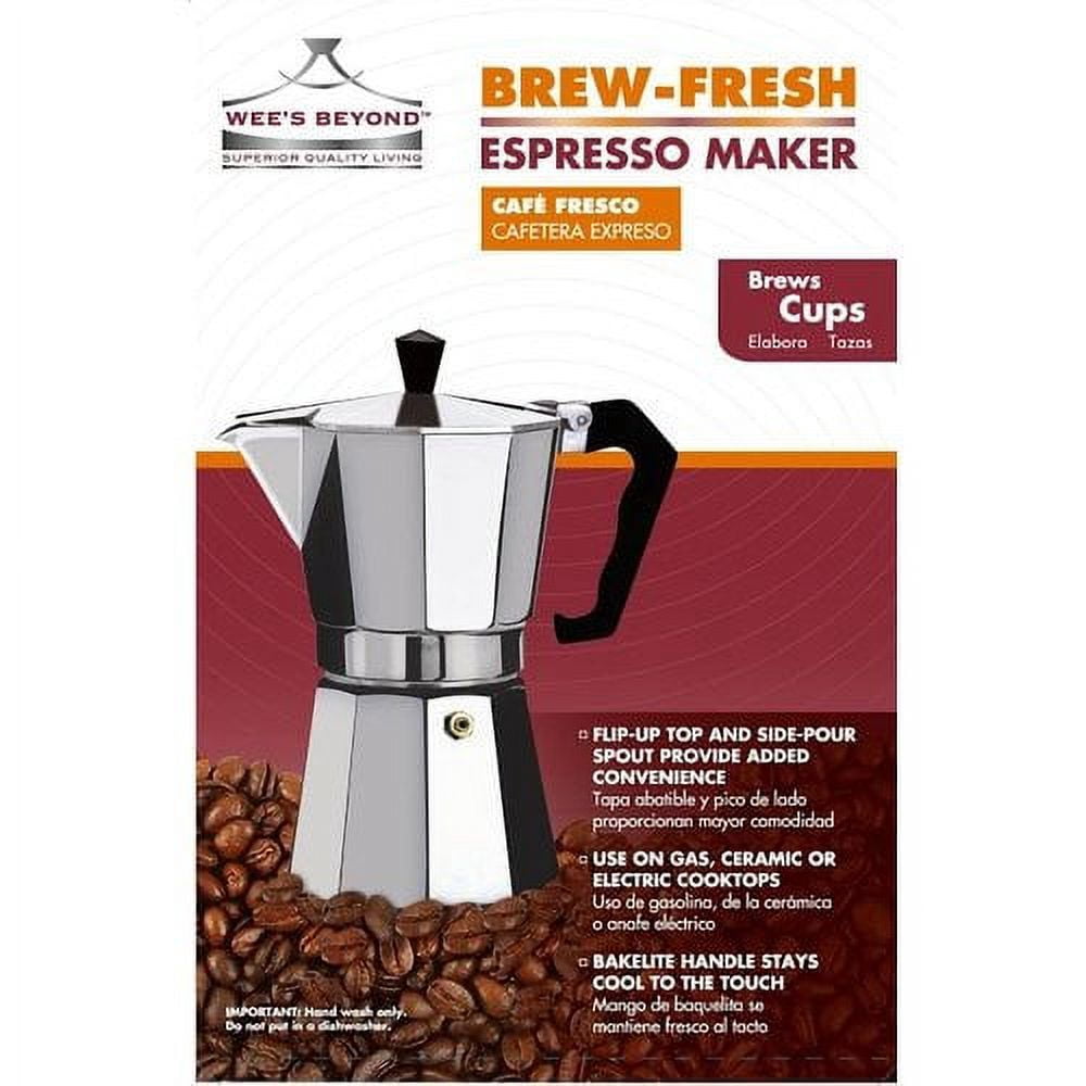 Brew Fresh Espresso Maker 6 Cups - Walmart.com