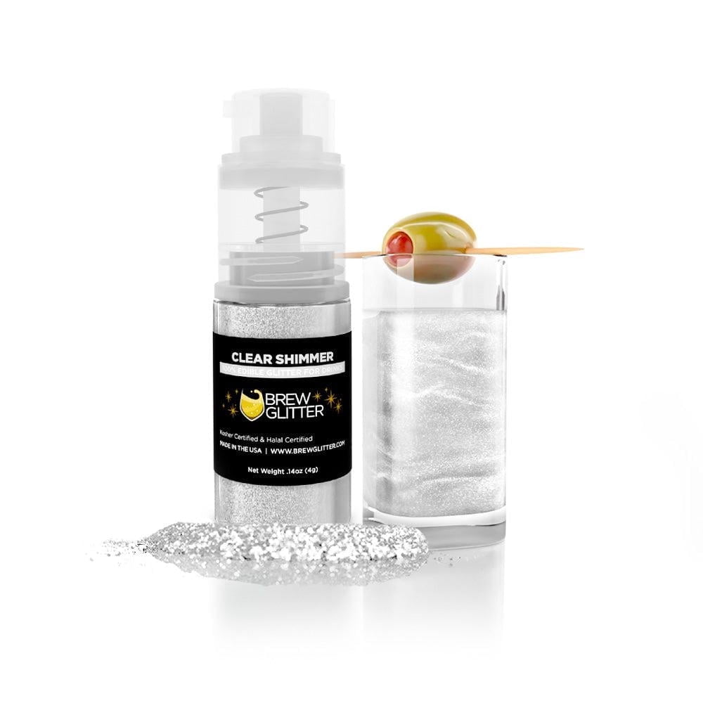 Brew Glitter - Clear Shimmer Edible Drink Glitter - Bold Sparkle ...