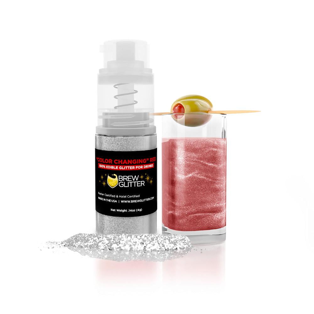 Brew Glitter - Red Color Changing Edible Glitter - Magic Reveal ...