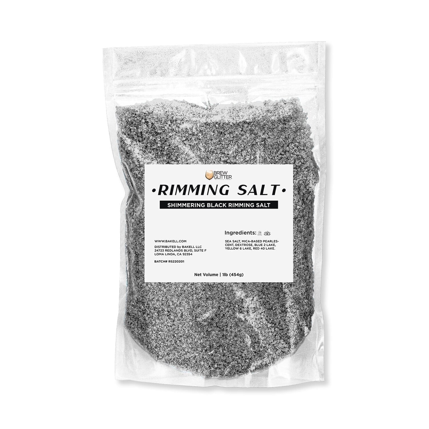 Brew Glitter - Black Edible Glitter Blended Rimming Salt - Shimmering ...