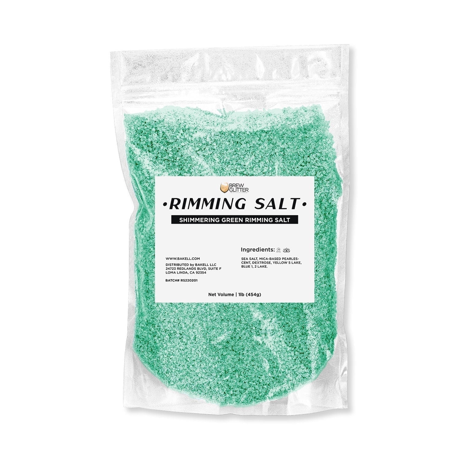 Brew Glitter - Green Edible Glitter Blended Rimming Salt, Shimmering ...
