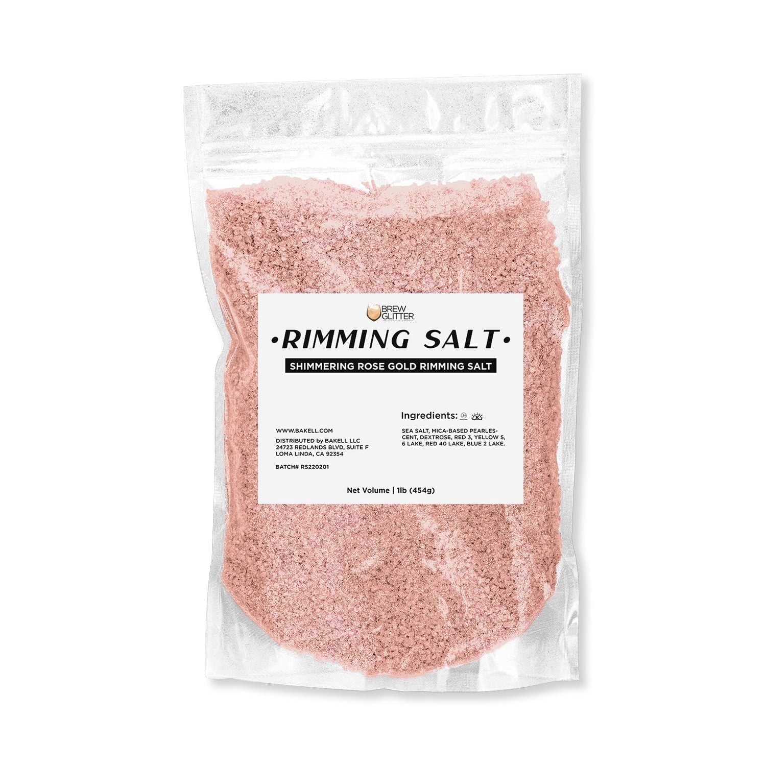 Brew Glitter - Rose Gold Edible Glitter Blended Rimming Salt ...