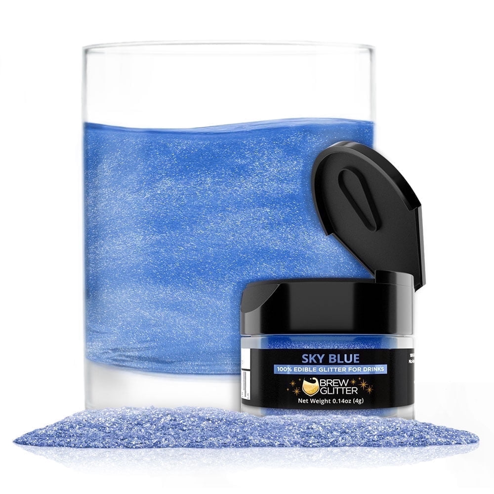 Brew Glitter - Sky Blue Edible Drink Glitter - Bold Sparkle, Beverage ...