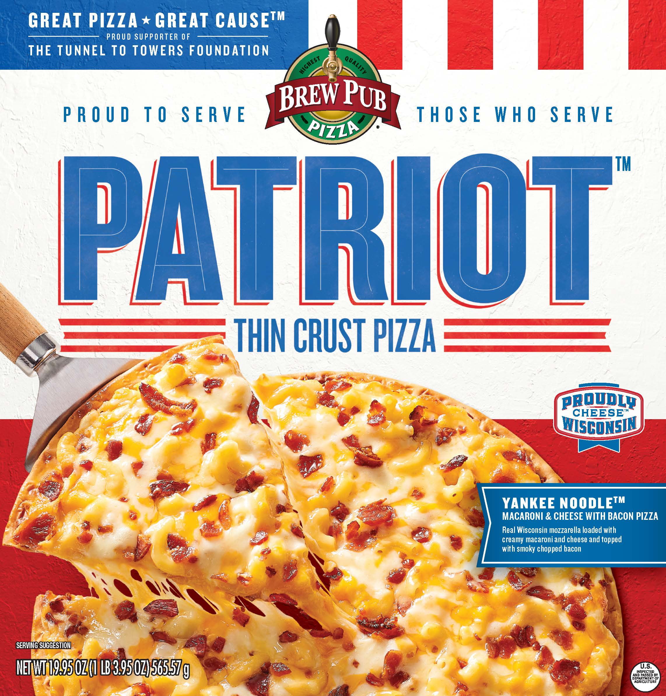 Brew Pub Patriot Mac & Bacon Pizza Frozen Pizza - Walmart.com