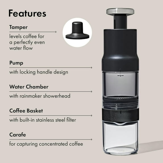 Brew Rapid Brewer - Portable Coffee Maker, Fast Manual Hot & Cold Brew ...