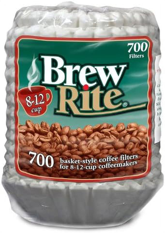 Brew Rite 8-12 Cup Coffee Basket Disposable Filters - 700 Size: 700 ...