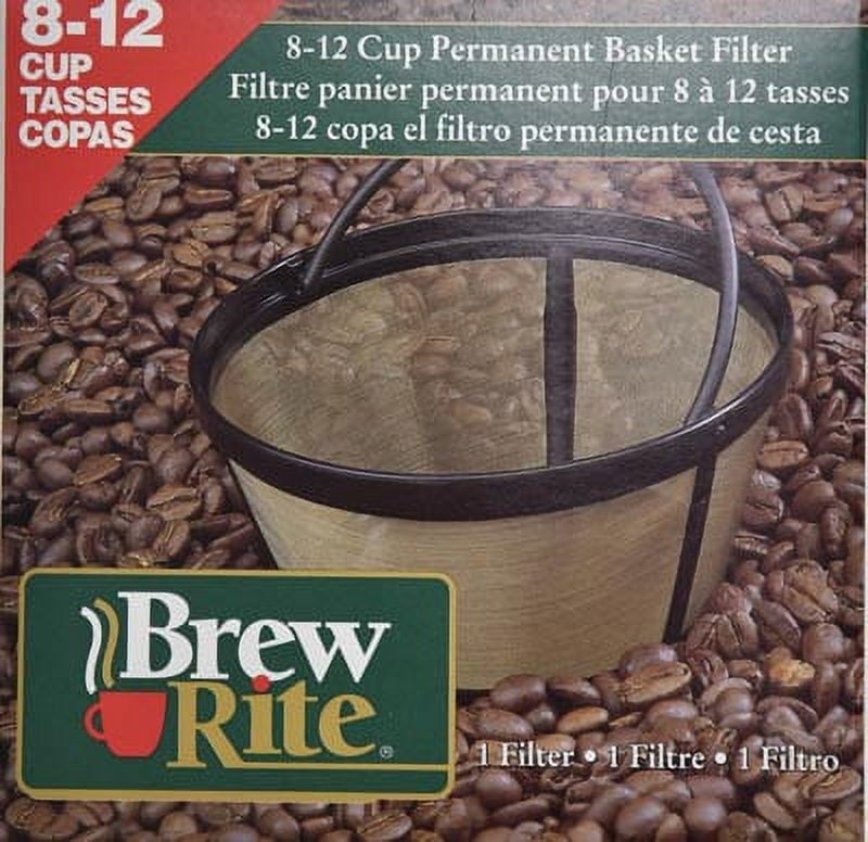 Brew Rite Permanent Basket Filter for 8-12 Cup Coffee Style Makers ...