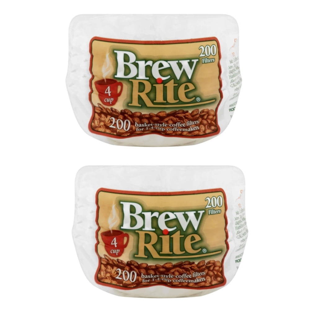 Brew Rite Basket Coffee Filter, 400 pack - Walmart.com