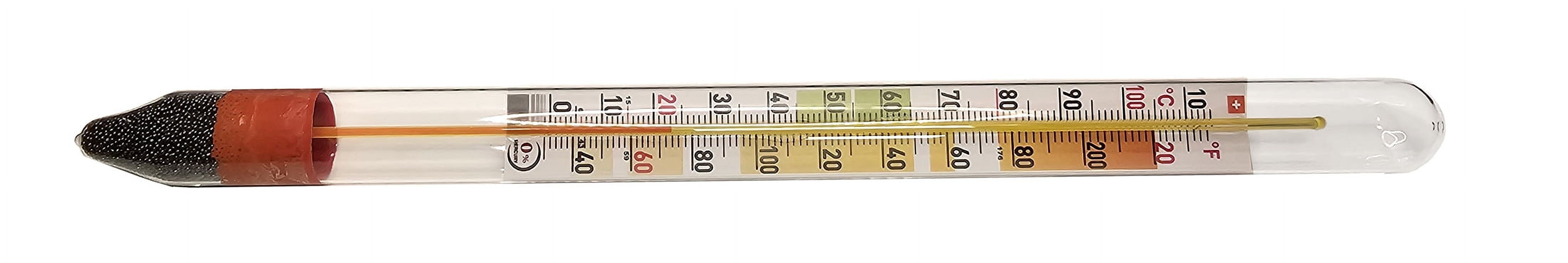 Brew Craft 9" Glass Floating Thermometer for Homebrew Beer Temperature ...