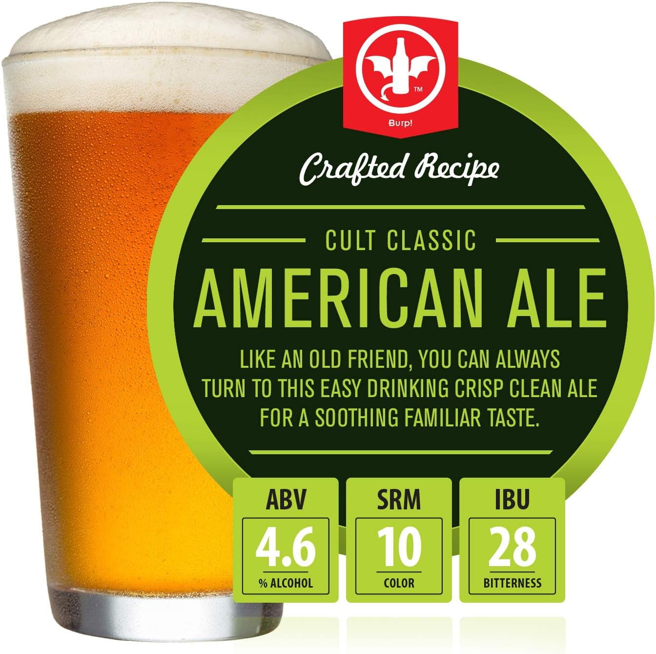 BrewDemon 2 Gal. Cult Classic American Ale Beer Recipe Kit - Makes a ...