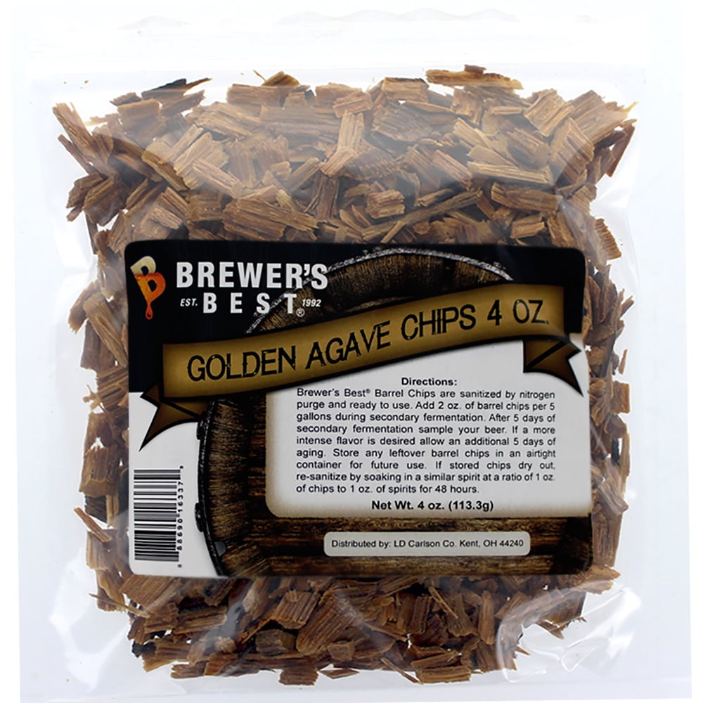 Brewer's Best Barrel Chips Golden Agave - 4 Ounces - Walmart.com