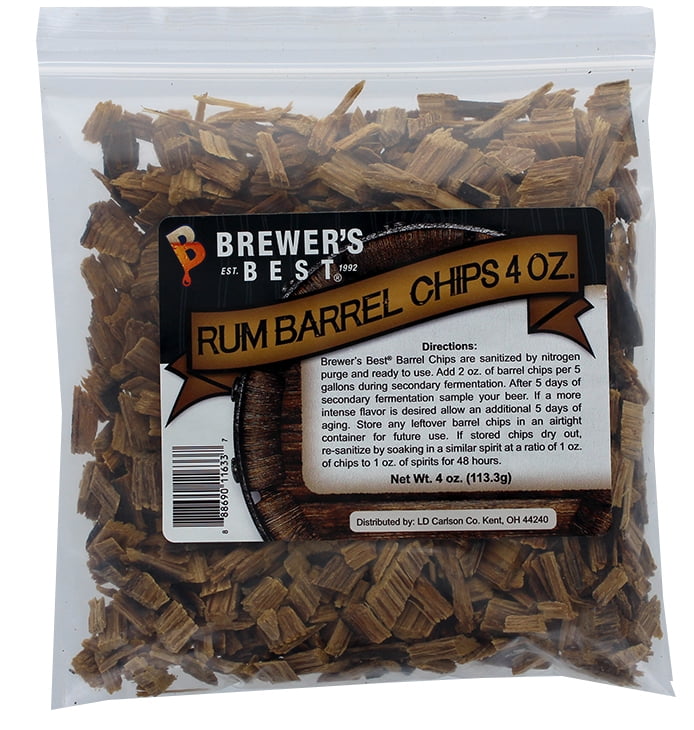 Brewer's Best Barrel Chips Rum Barrel - 4 Ounces - Walmart.com