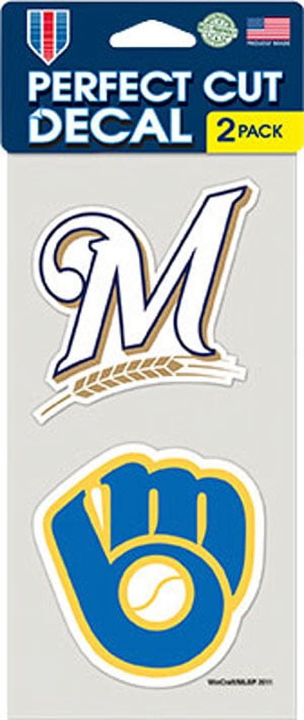 Brewers 2Pk Decal - Walmart.com