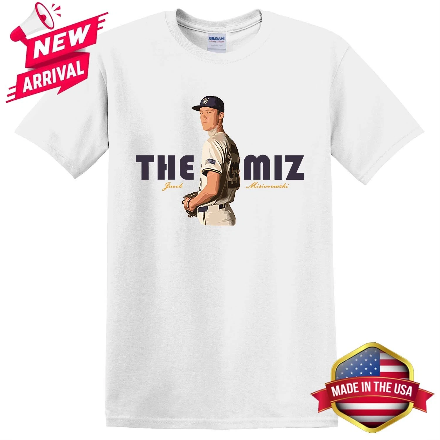 Brewers Announce J. Misiorowski "The Miz" Giveaway 2025 T-Shirt ...