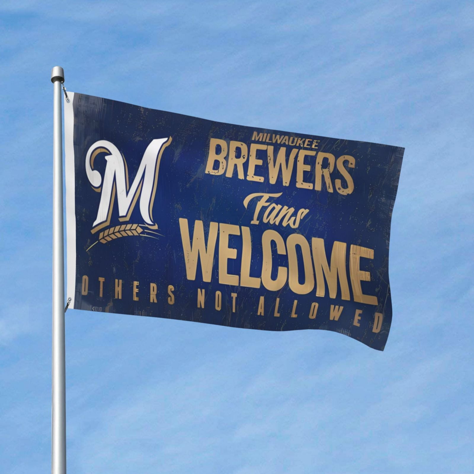 Brewers Baseball Team 3x5 ft Indoor and Outdoor Double Sided Flag ...