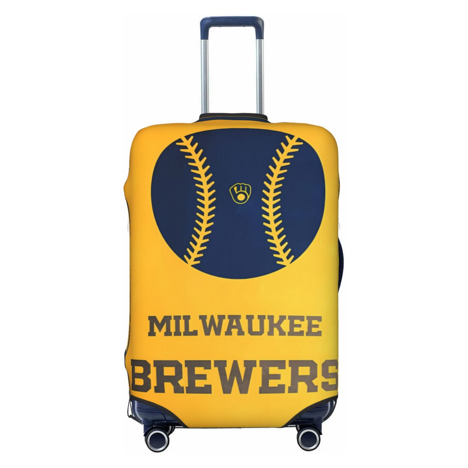 Brewers Baseball Team Themed Elastic Luggage Cover for 18-21 Inch ...