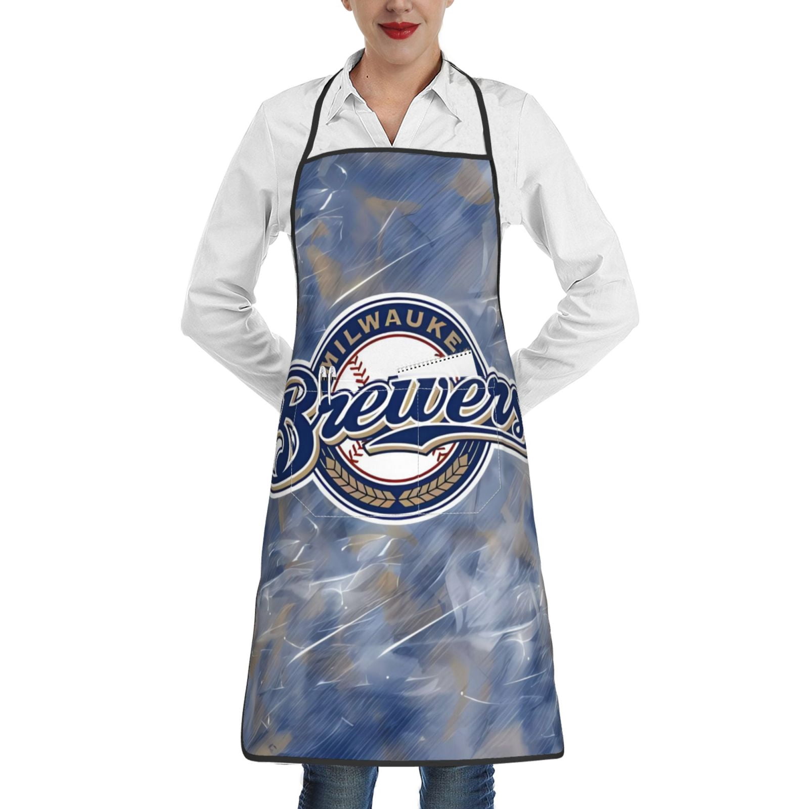 Brewers Baseball Team Waterproof and Oil Proof Kitchen Chef Apron with ...