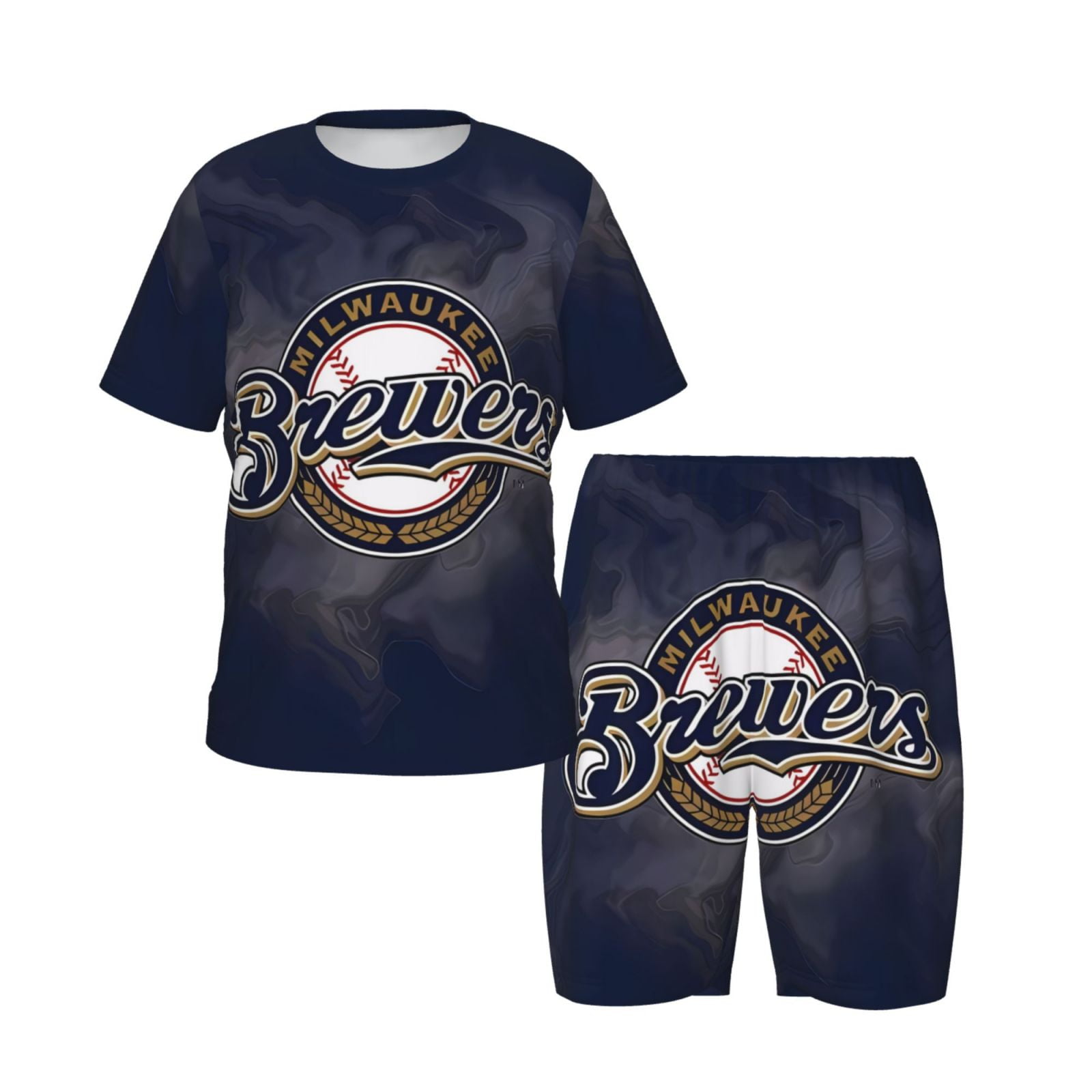 Brewers Short Sleeved round neck Pajama Set For Kids - Walmart.com